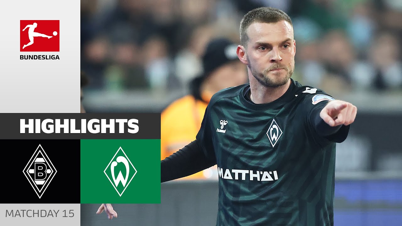 Equaliser Through Goalkeeper Error! | Borussia M'gladbach - Werder Bremen | Highlights ...