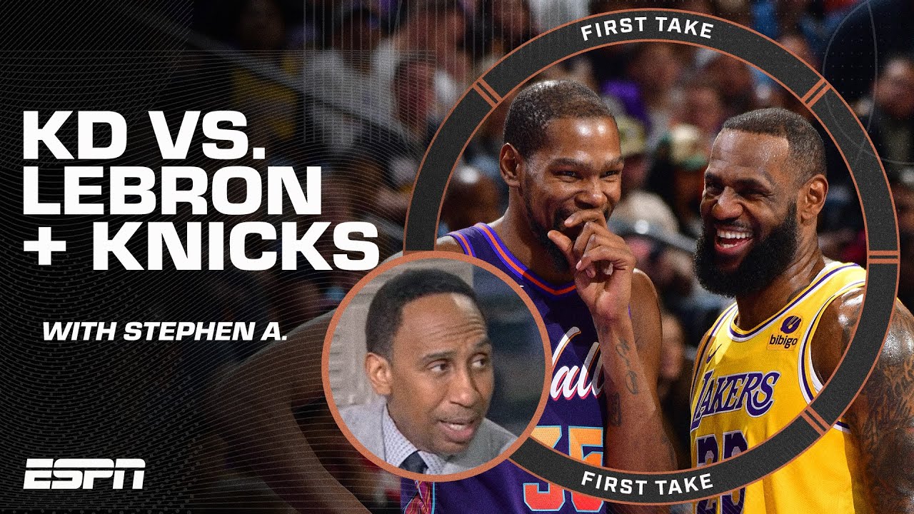 Stephen A. previews KD vs. LeBron & predicts the Knicks will LOSE ...