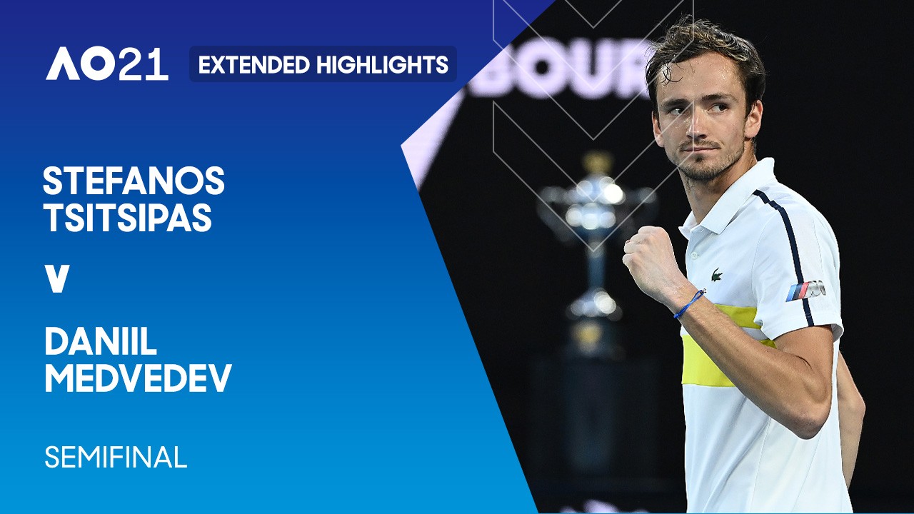 Stefanos Tsitsipas v Daniil Medvedev Extended Highlights | Australian Open 2021 Semifinal - The ...