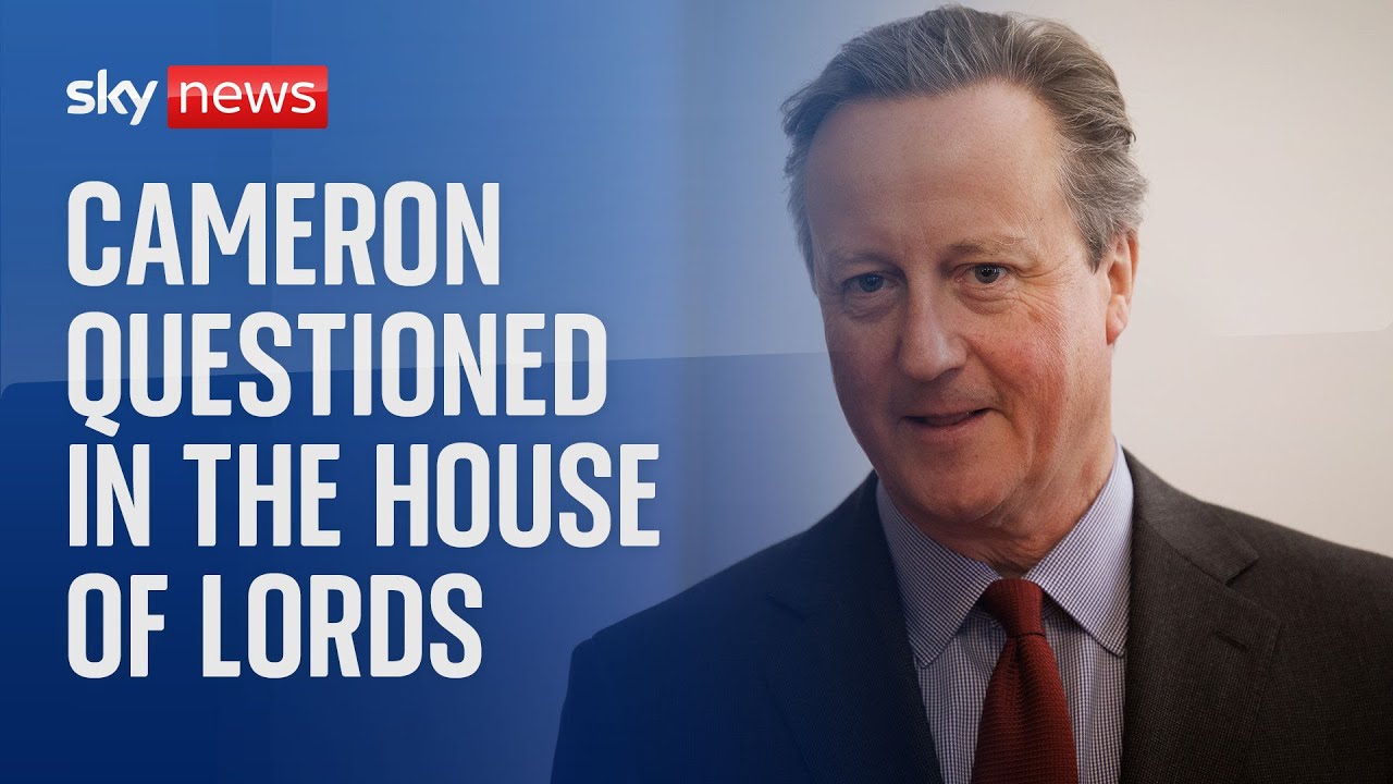 Watch live: Lord Cameron attends his first departmental questions in ...