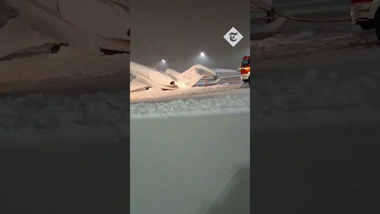 Frozen jet grounded in Germany during extremely cold weather - The ...