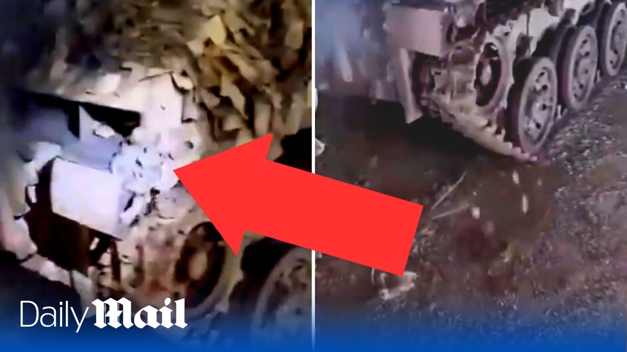 Mice pour out of Russian tank showing dire war conditions on Ukraine ...