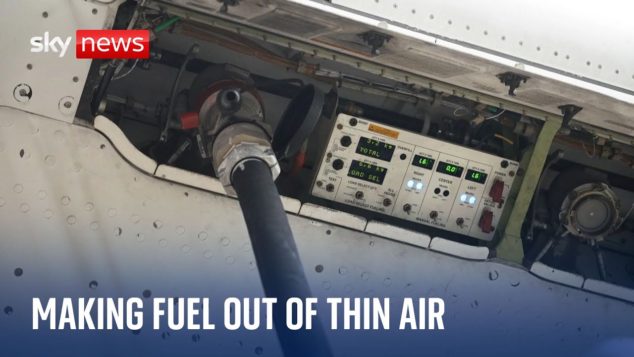 UK's first air capture plant turned on to remove CO2 from the atmosphere and turn it into jet ...