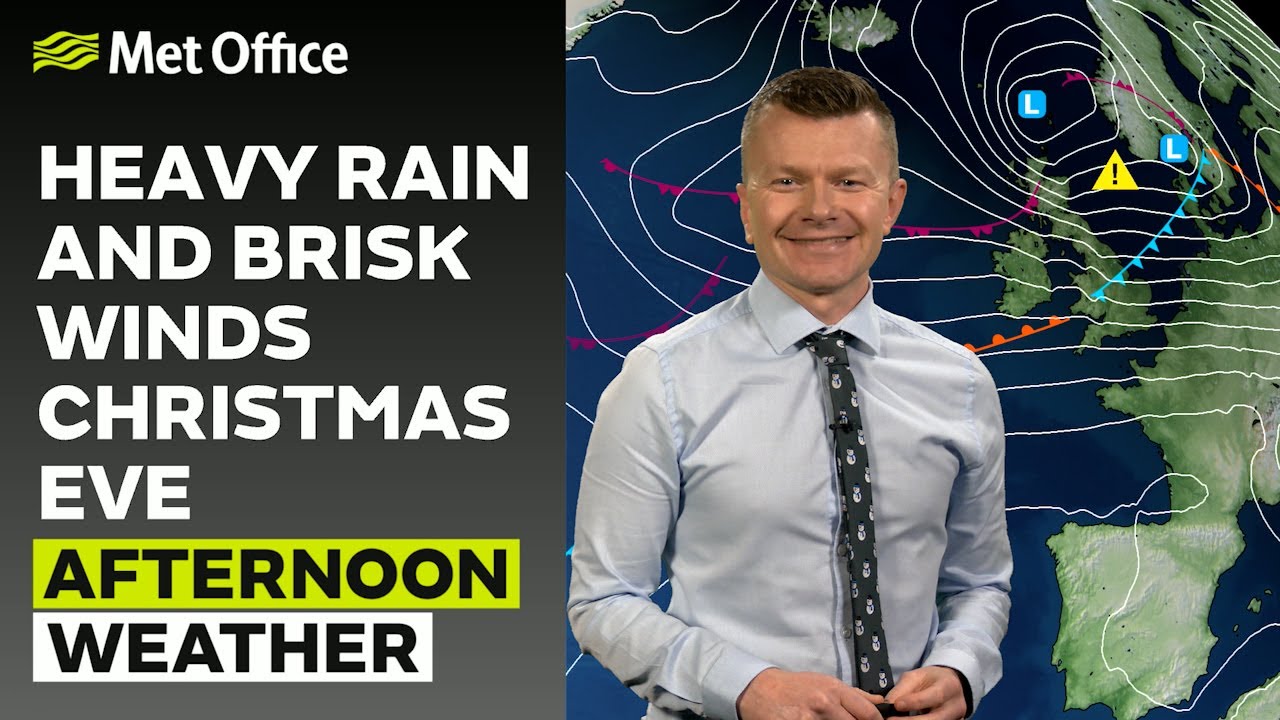 24/12/23 – Windy Christmas Eve – Afternoon Weather Forecast UK – Met ...
