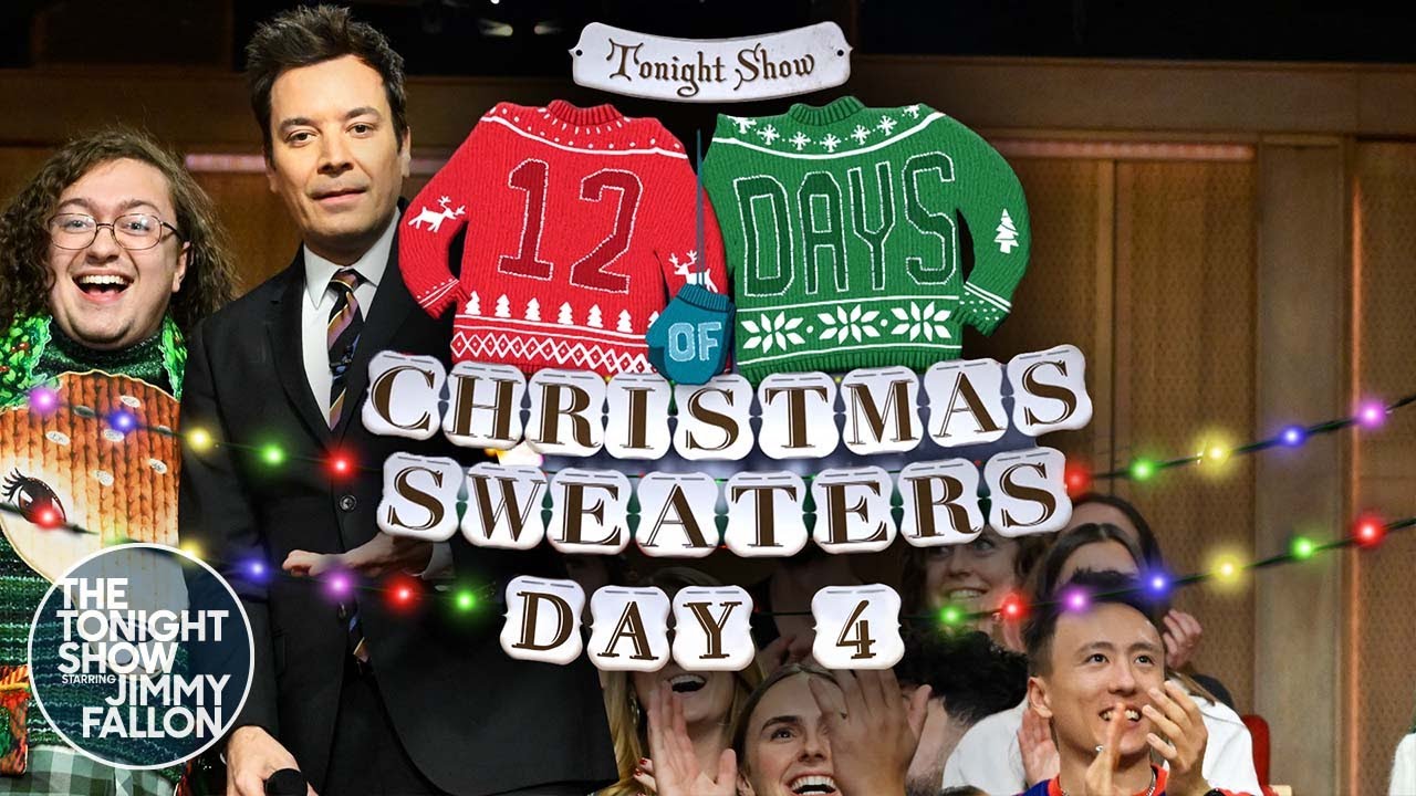 12 Days of Christmas Sweaters 2023: Day 4 | The Tonight Show Starring ...