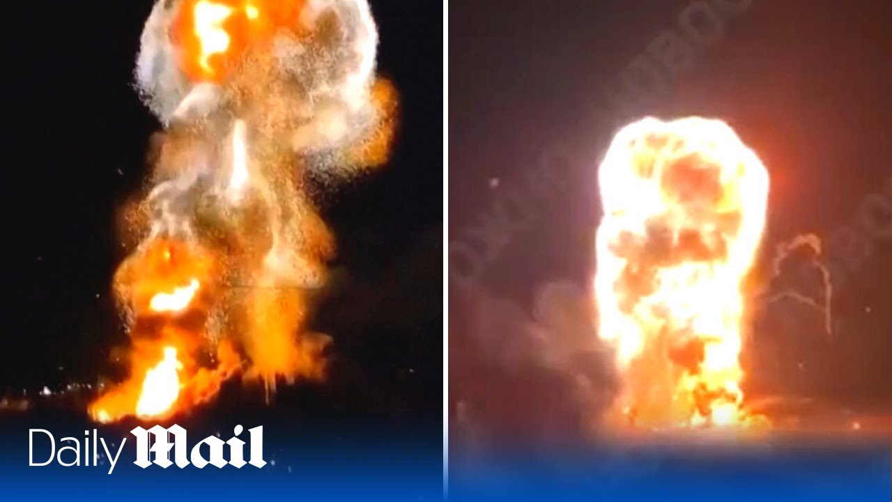 Huge explosion as Ukraine strikes Crimea port damaging Russian warship ...