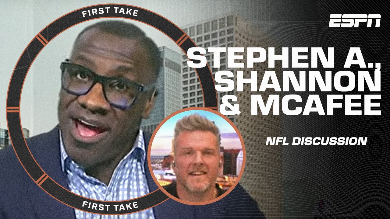 Stephen A., Shannon Sharpe & Pat McAfee DEBATE ️ Which AFC team makes the Super Bowl?! | First ...