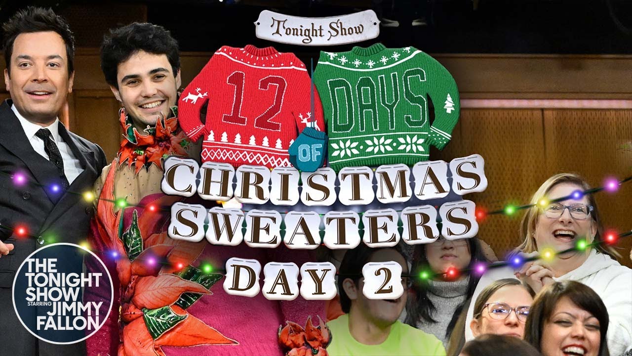 12 Days of Christmas Sweaters 2023: Day 2 | The Tonight Show Starring ...