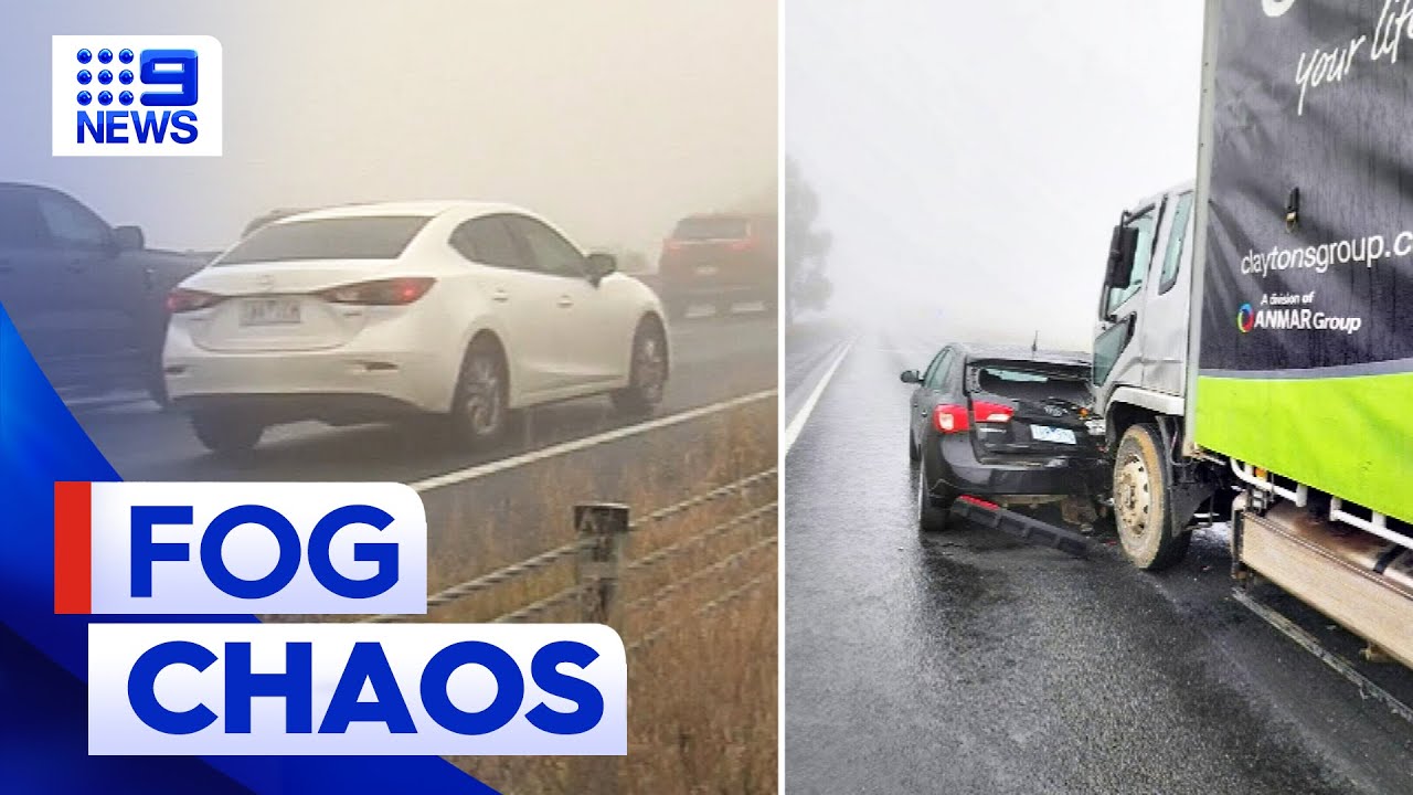 Two men fighting for life after car pile-up in Melbourne | 9 News ...