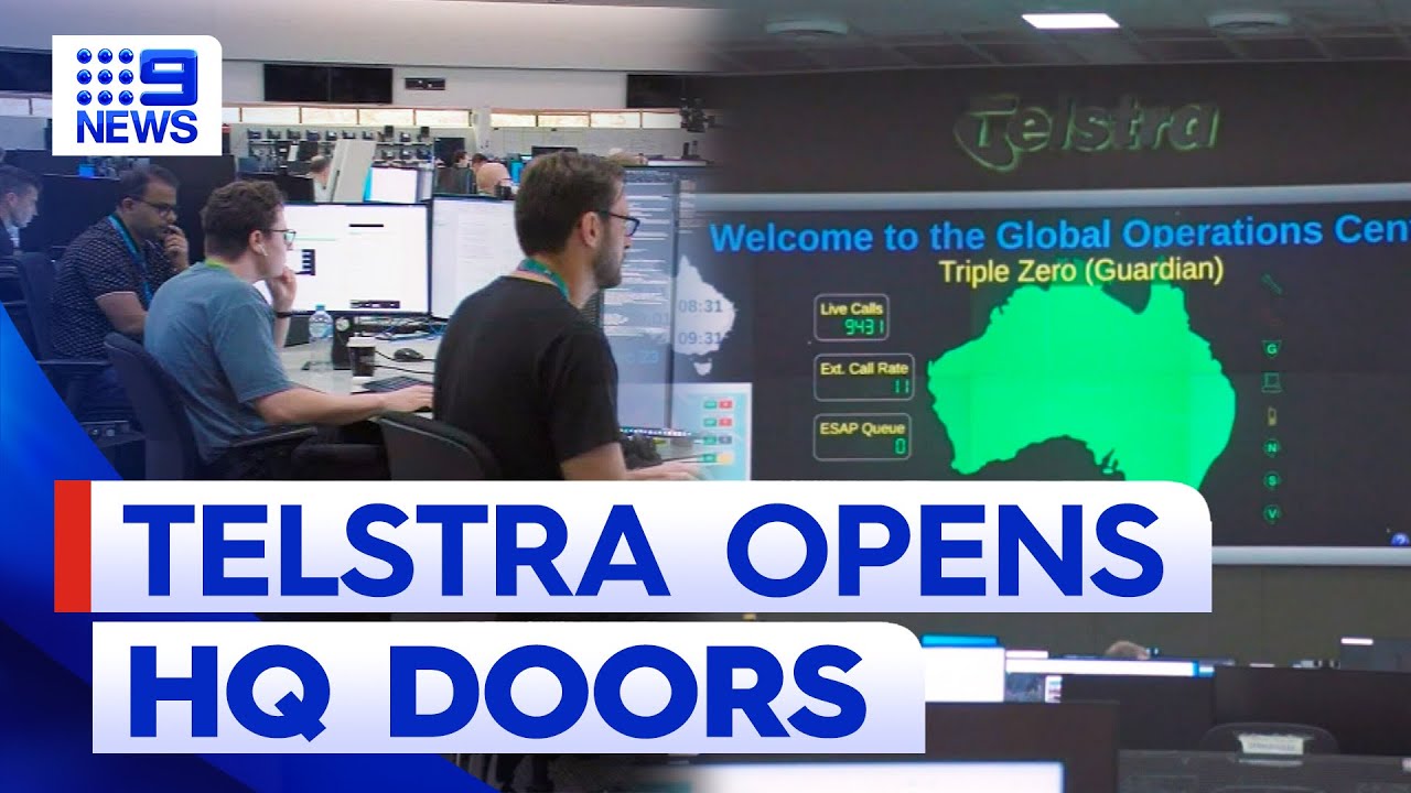 Telstra open doors to high-security operation HQ in Melbourne | 9 News ...