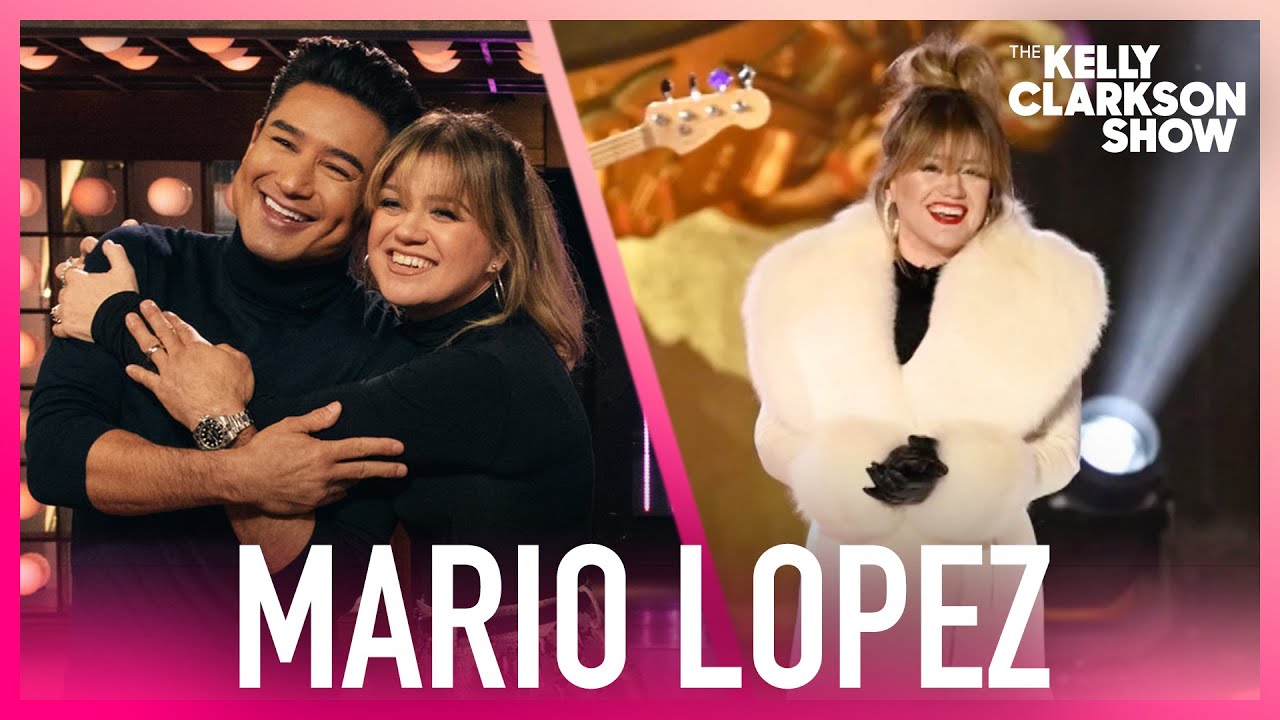 Mario Lopez & Kelly Clarkson Were Freezing At 30 Rock Christmas Tree ...