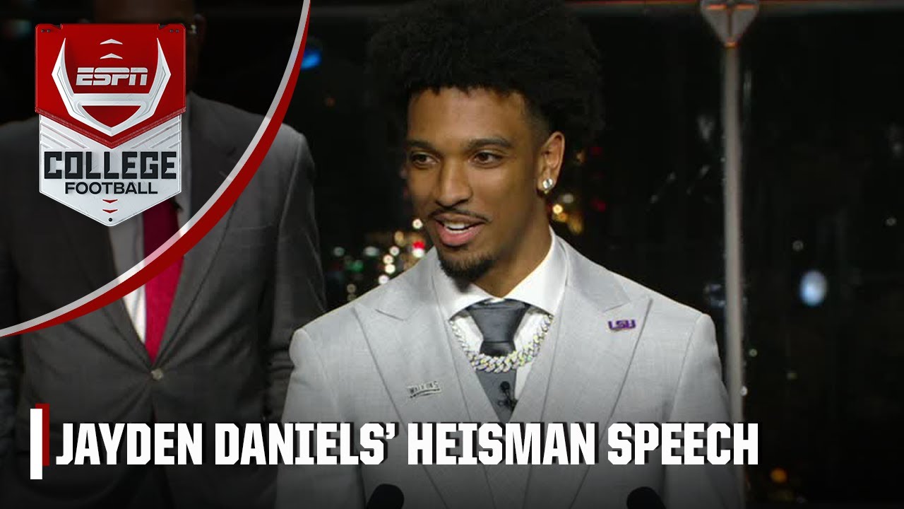 Jayden Daniels wins 2023 Heisman Trophy [FULL SPEECH & REACTION] | ESPN ...