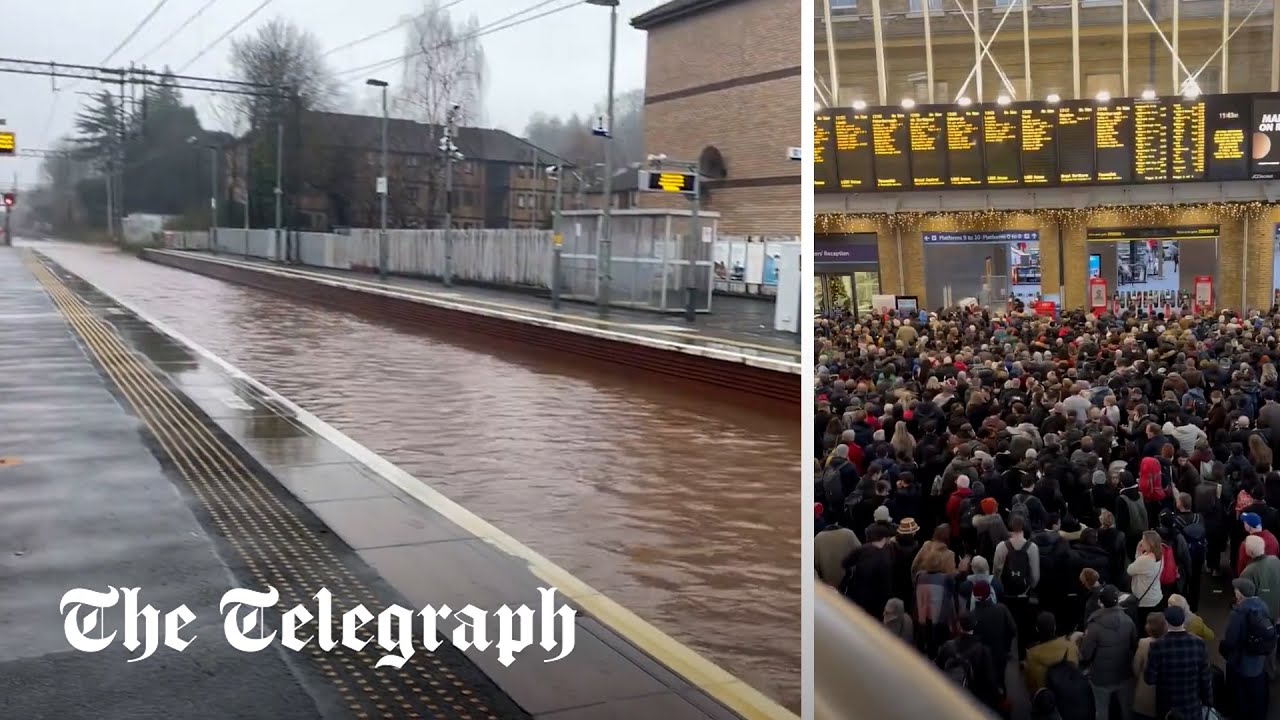 Storm Gerrit: Rail passengers left stranded across the UK as severe weather sees services halt ...