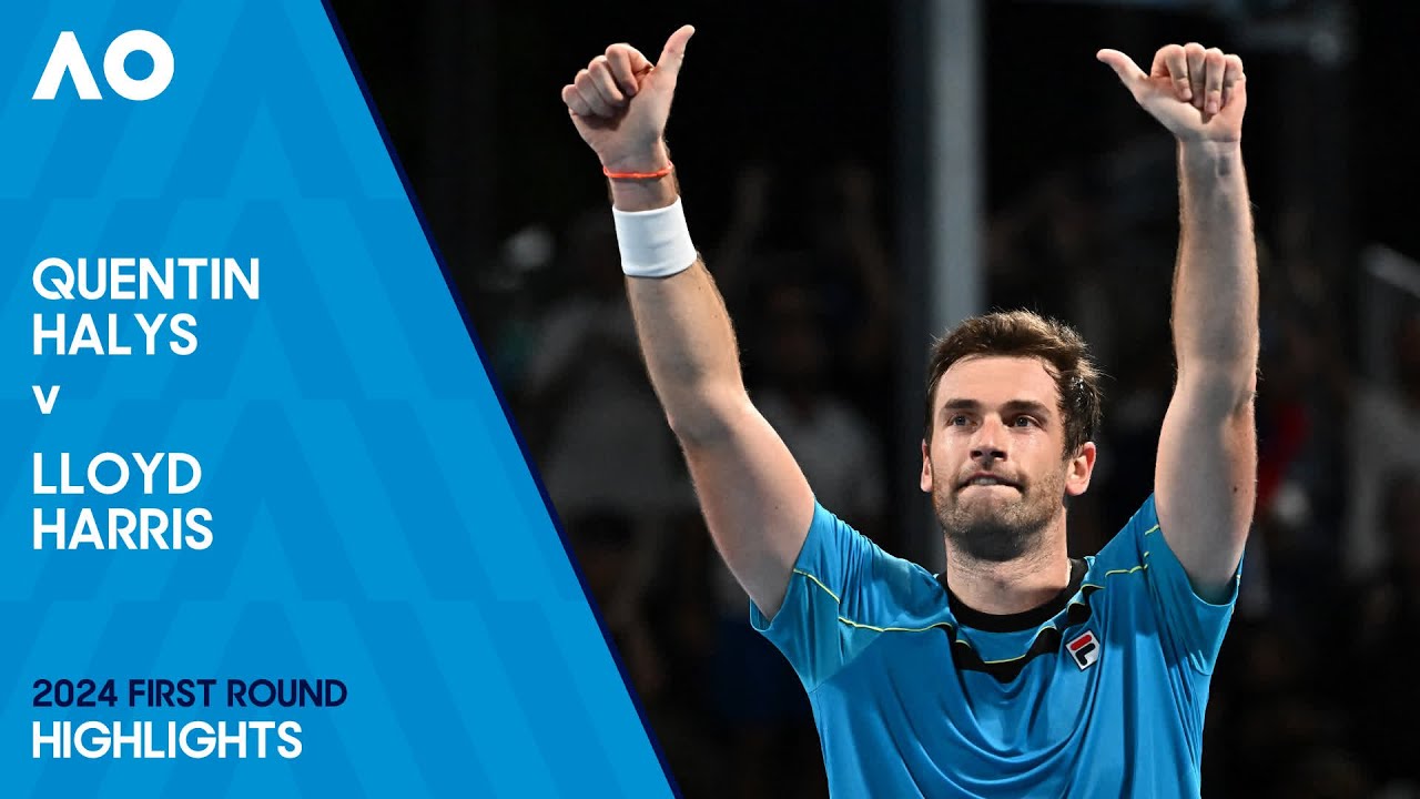 Quentin Halys v Lloyd Harris Highlights | Australian Open 2024 First ...