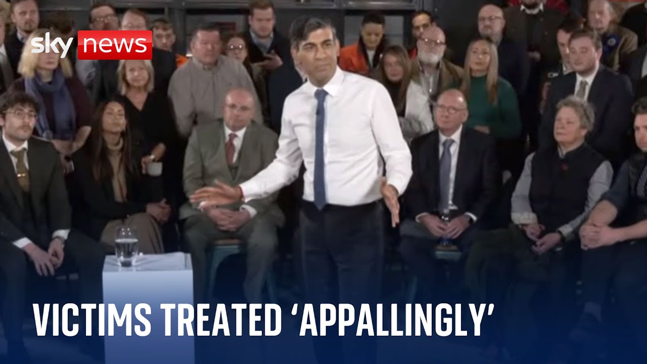 Post Office scandal: Victims 'treated appallingly', says Rishi Sunak ...