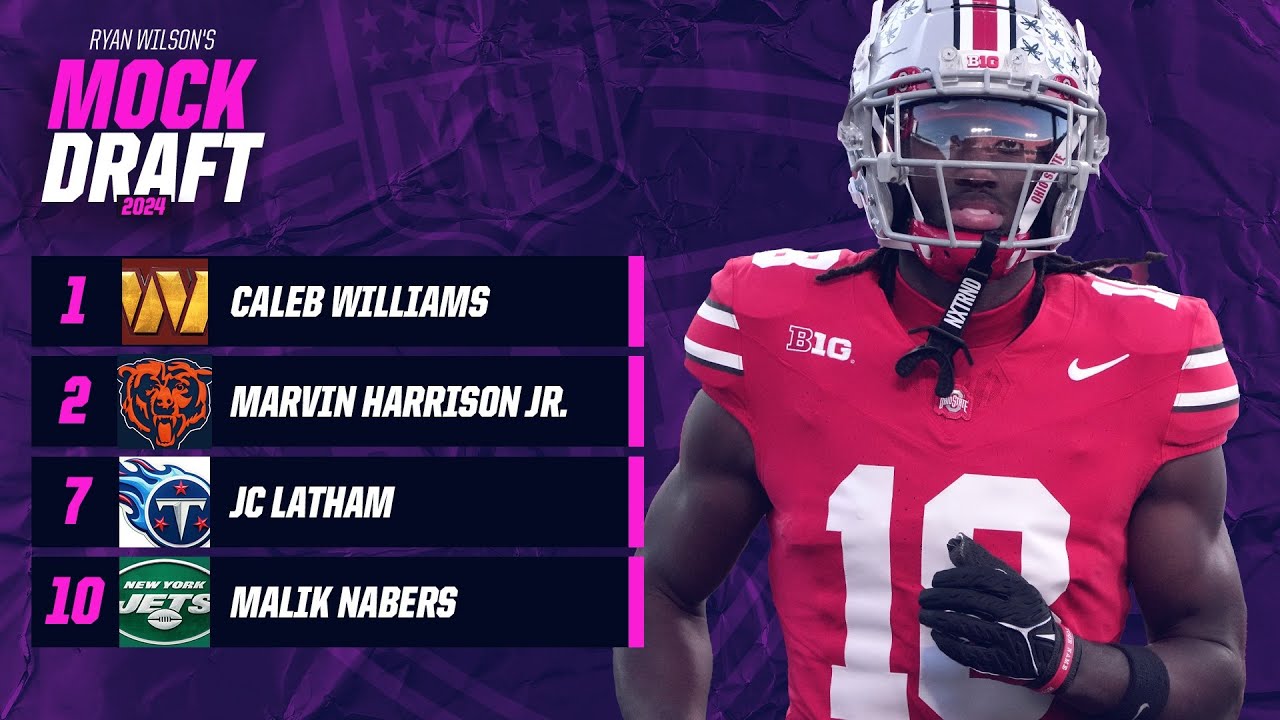 2024 NFL Mock Draft: Washington SENDS NO. 2 pick to Chicago for No. 1 ...
