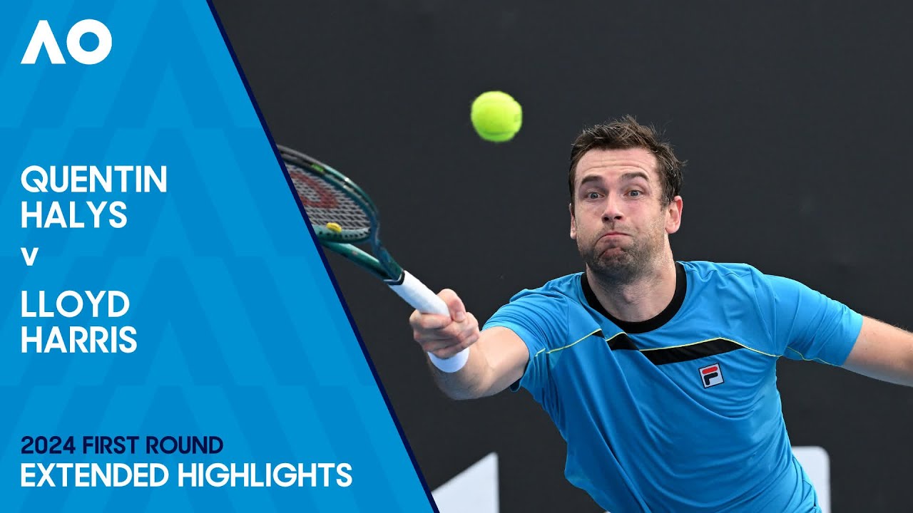 Quentin Halys v Lloyd Harris Highlights | Australian Open 2024 First ...