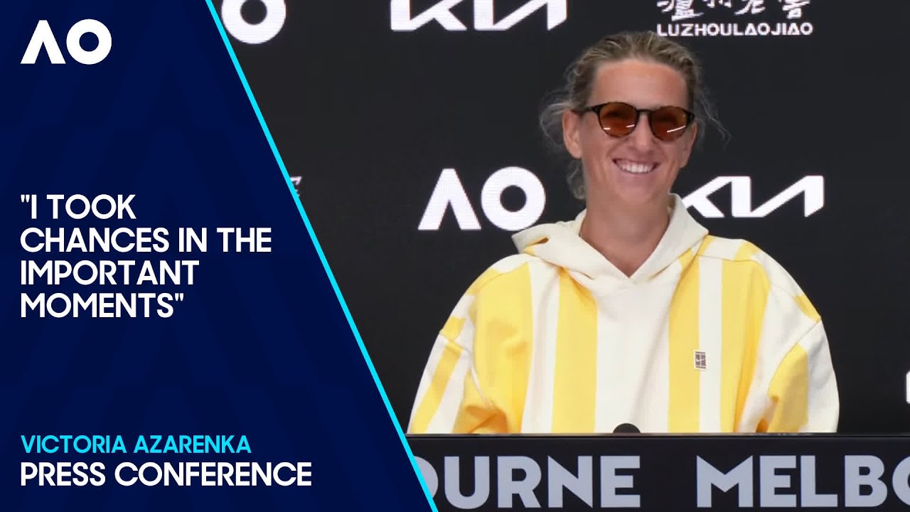 Victoria Azarenka Press Conference | Australian Open 2024 First Round ...