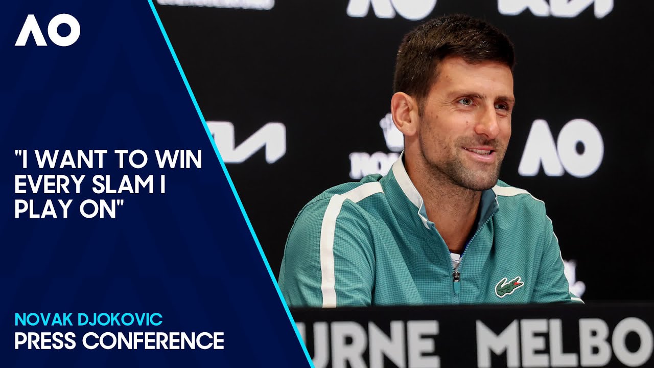 Novak Djokovic Press Conference | Australian Open 2024 Pre-Event - The ...