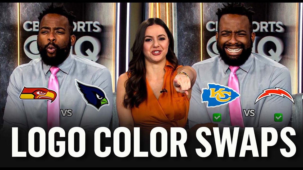 NFL Logo Color Swaps For EVERY TEAM & EVERY GAME In Week 18 I CBS ...