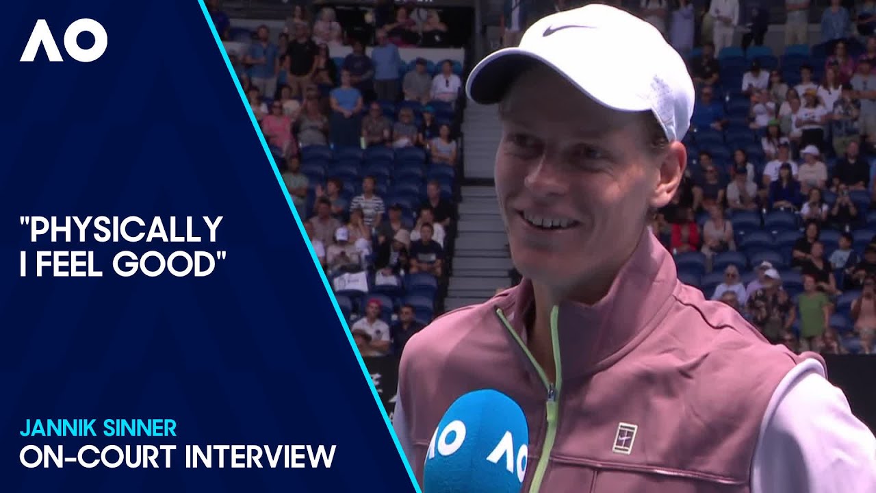Jannik Sinner On-Court Interview | Australian Open 2024 First Round ...