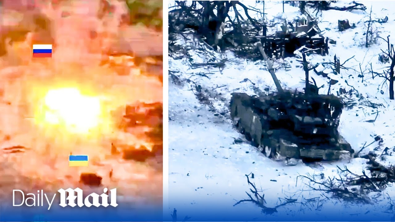 Ukraine Bradley destroys Russia’s newest T-90m tank near Avdiivka ...