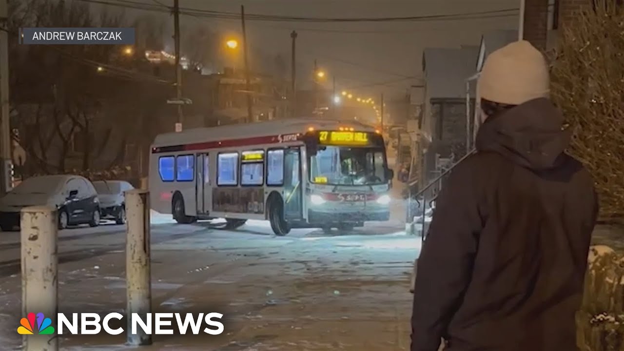 WATCH: Video shows bus slide on ice and crash into a fire hydrant in ...