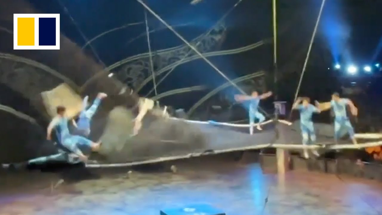 Performer falls from net after trampoline spring breaks - The Global Herald