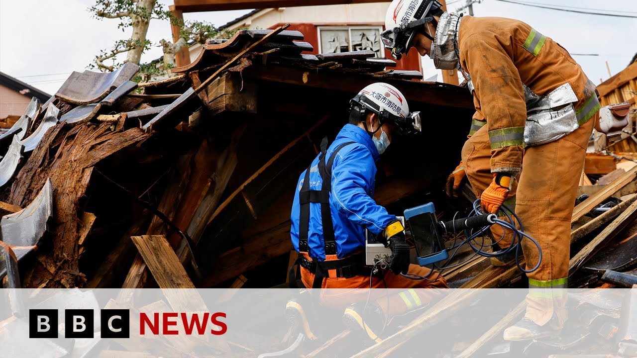 Japan earthquake: Race to find survivors as rescue window closes - BBC ...