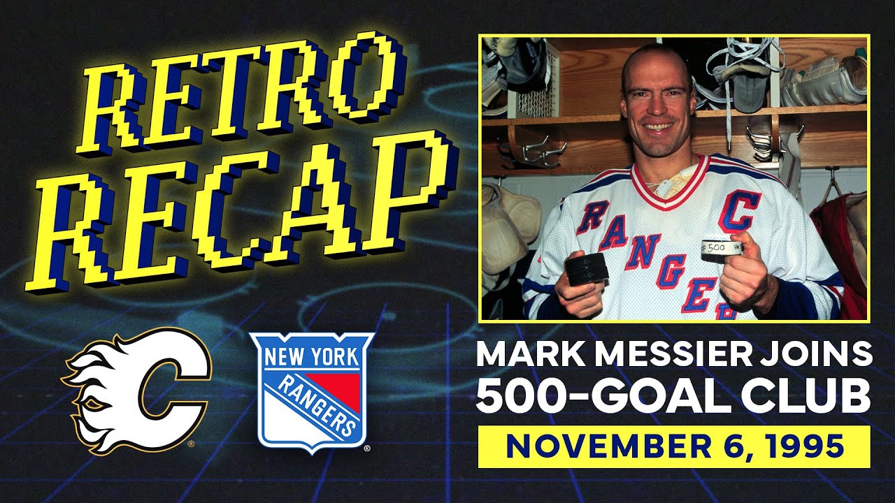 1995: Messier joins the 500 club with a HAT TRICK | Retro Recap - The ...