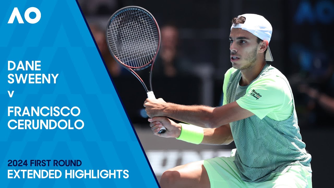 Dane Sweeny v Francisco Cerundolo Extended Highlights | Australian Open ...