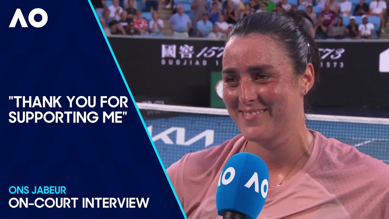 Ons Jabeur On-Court Interview | Australian Open 2024 First Round - The ...