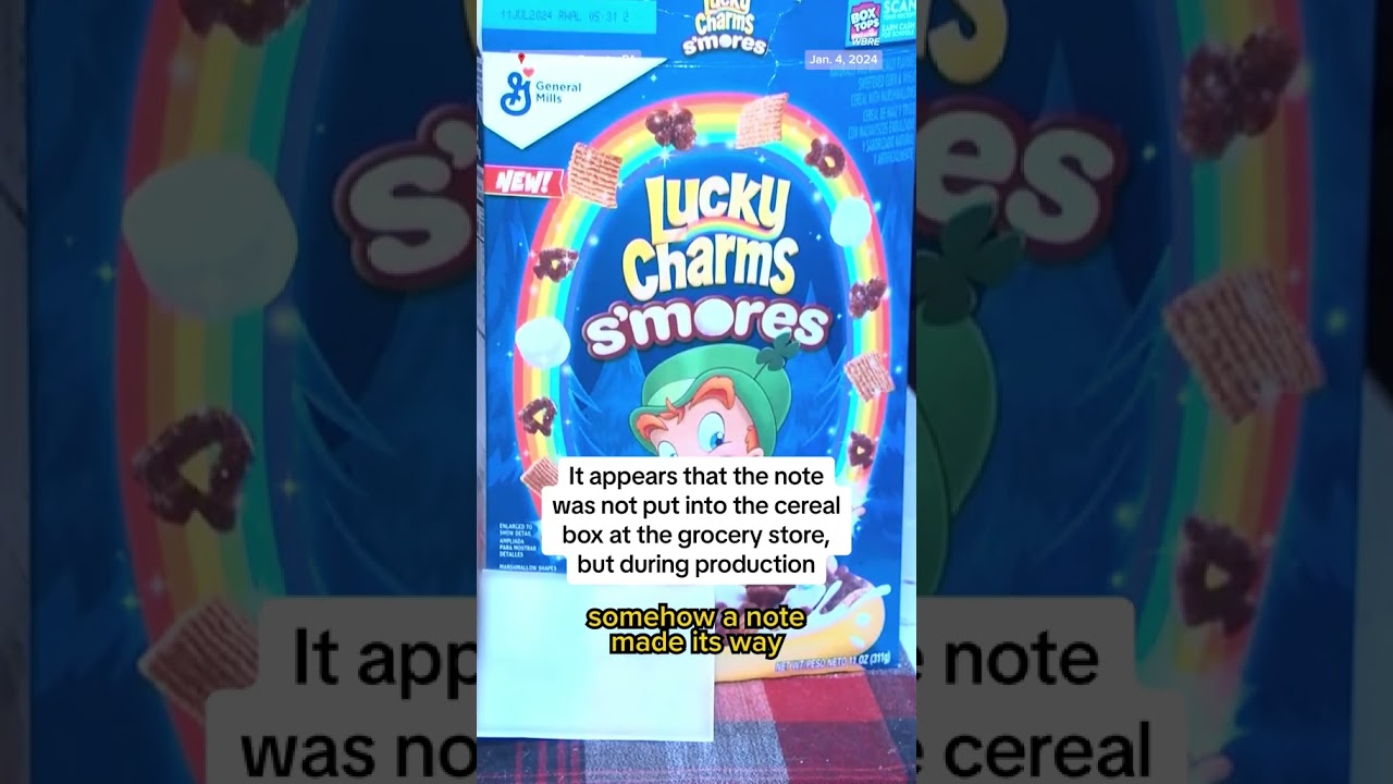 Mystery note found inside cereal box - The Global Herald