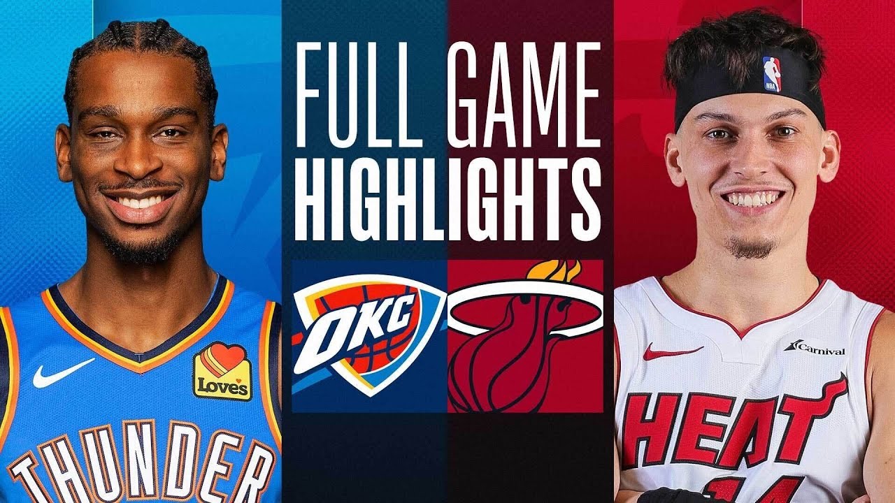 THUNDER at HEAT | FULL GAME HIGHLIGHTS | January 10, 2024 - The Global ...