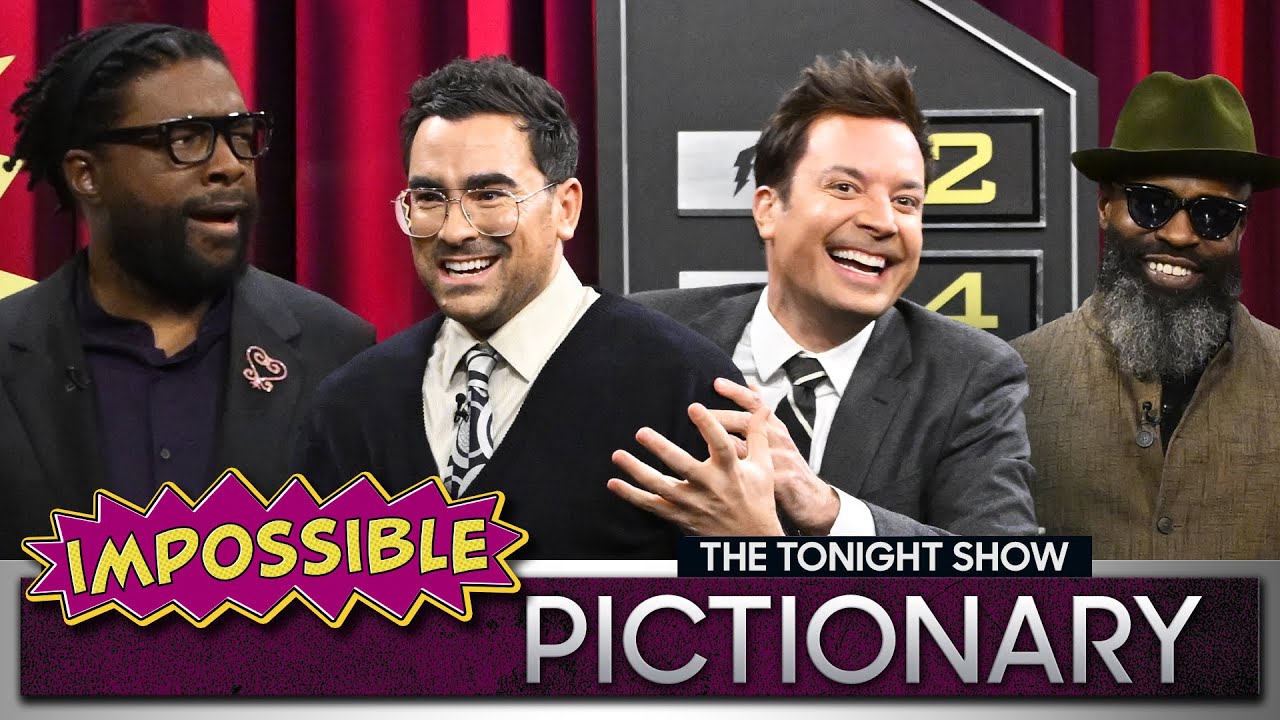 Impossible Pictionary with Dan Levy | The Tonight Show Starring Jimmy ...