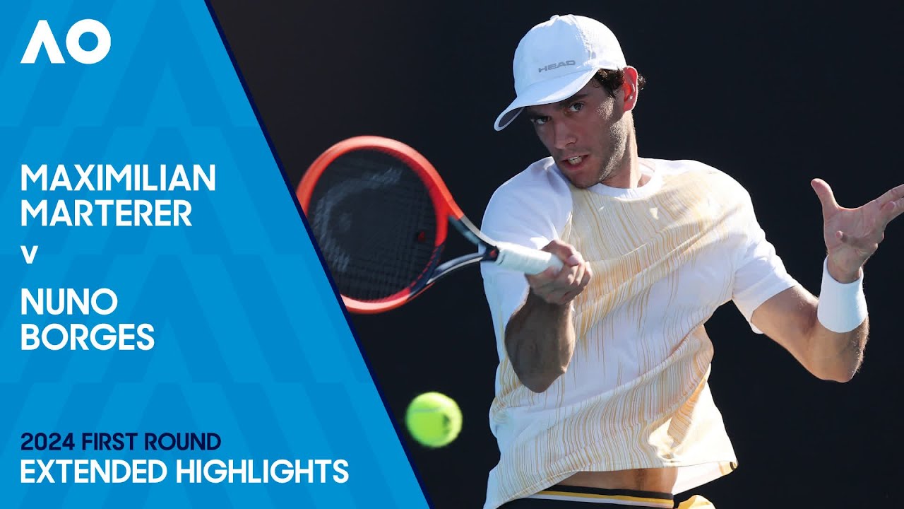 Maximilian Marterer v Nuno Borges Extended Highlights | Australian Open 2024 First Round - The ...