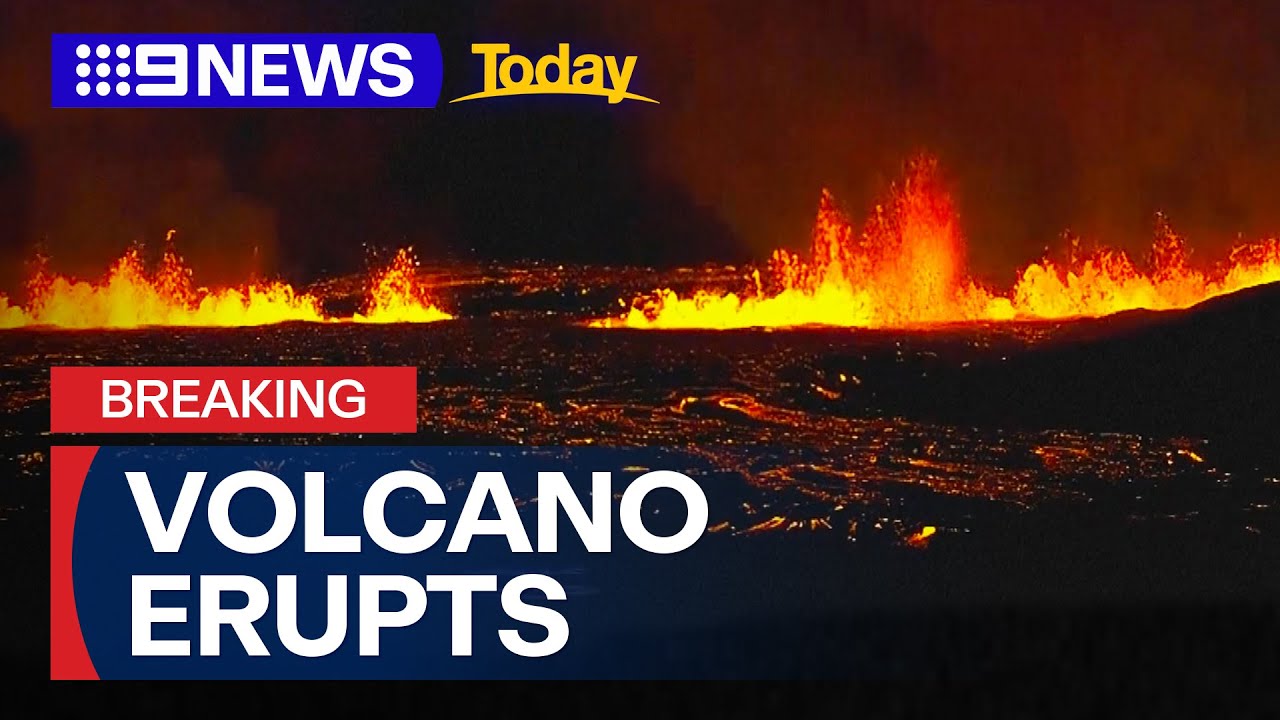 Volcano erupts in Iceland for the second time in less than a month | 9 ...