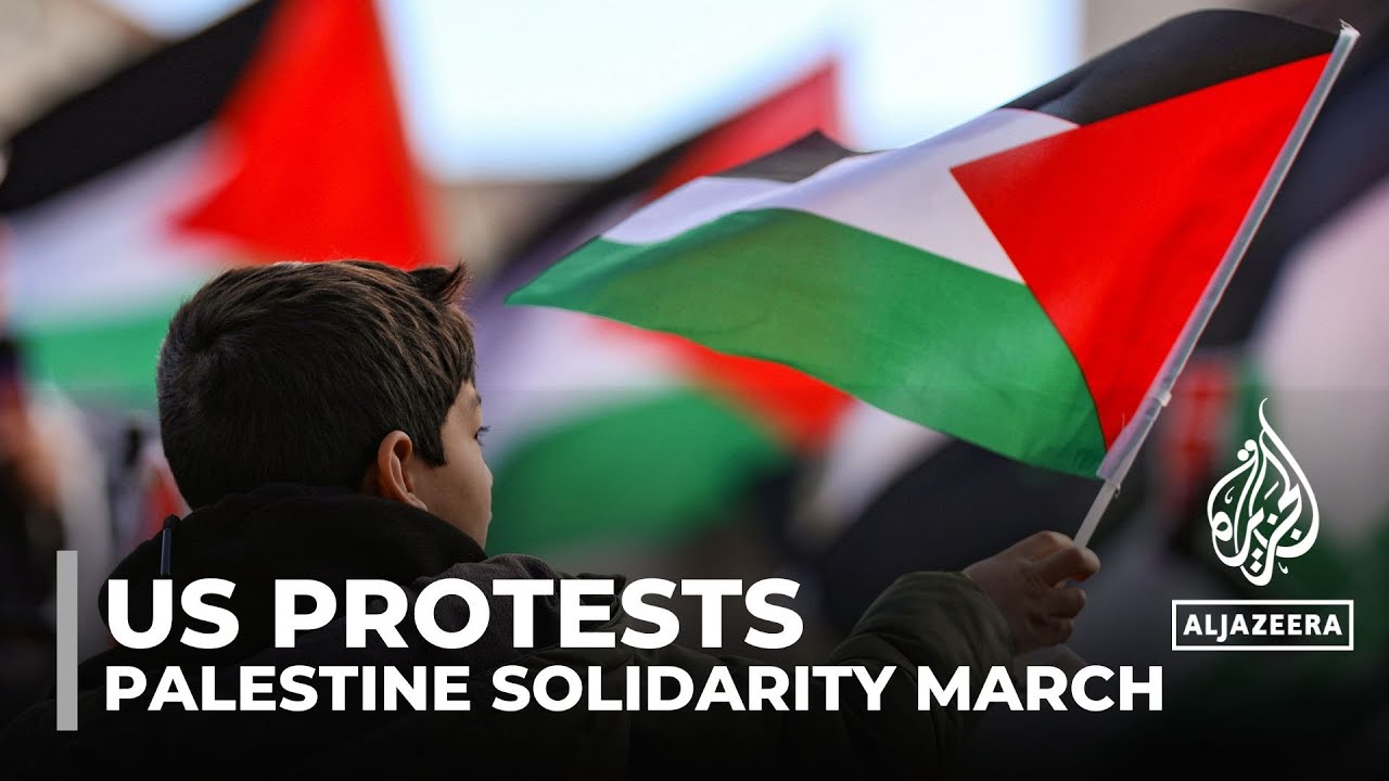 Tens of thousands march in Washington, DC in solidarity with Palestine ...