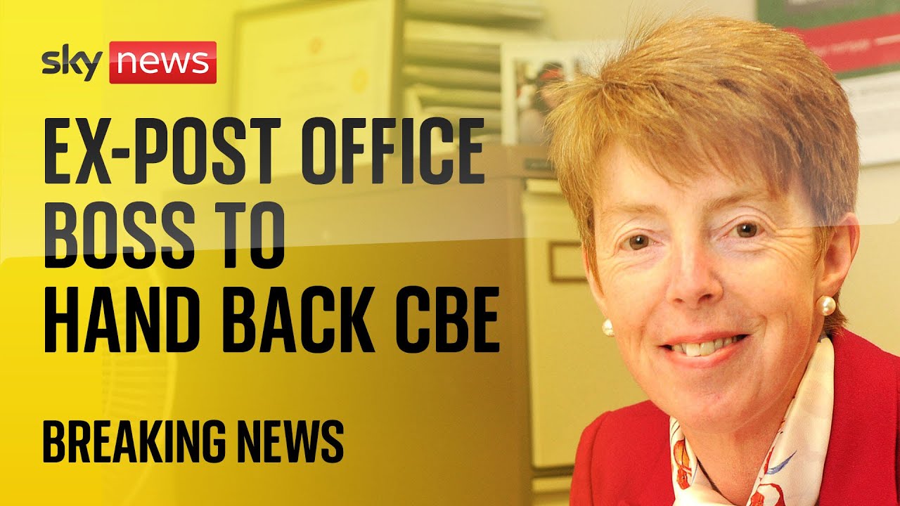 Former Post Office boss Paula Vennells to hand back her CBE - The Global Herald