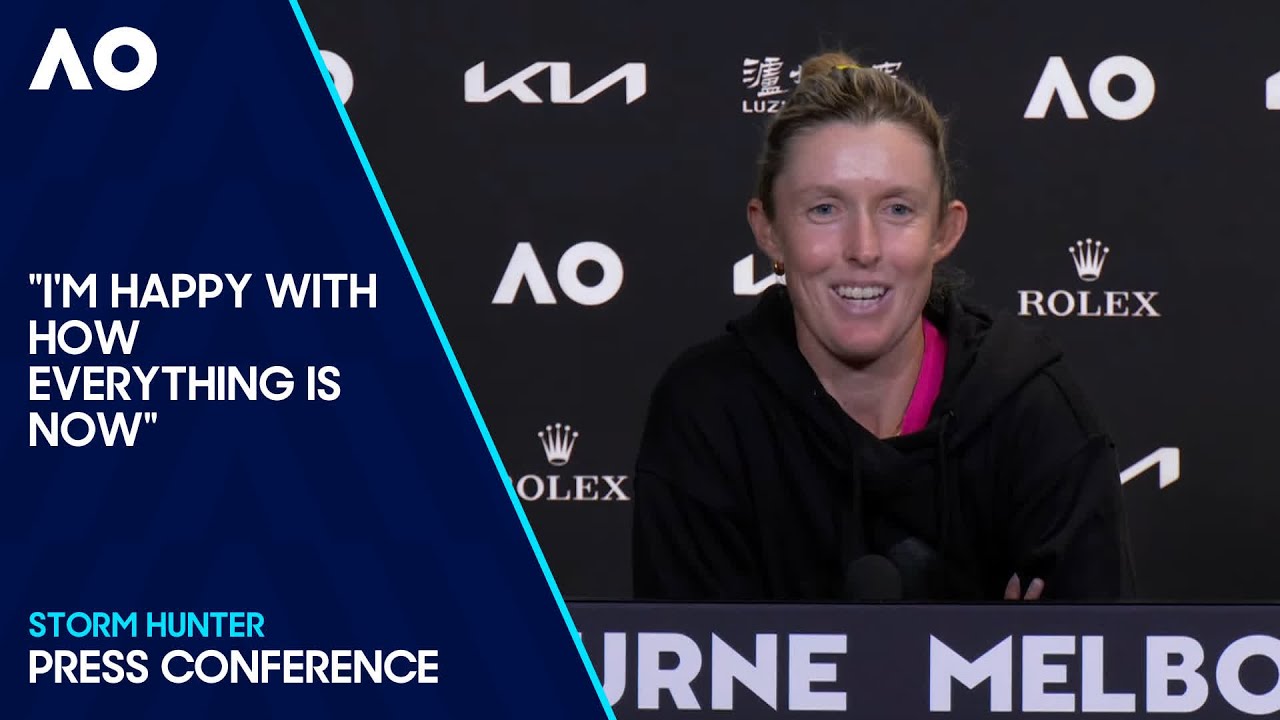 Storm Hunter Press Conference | Australian Open 2024 Third Round - The ...