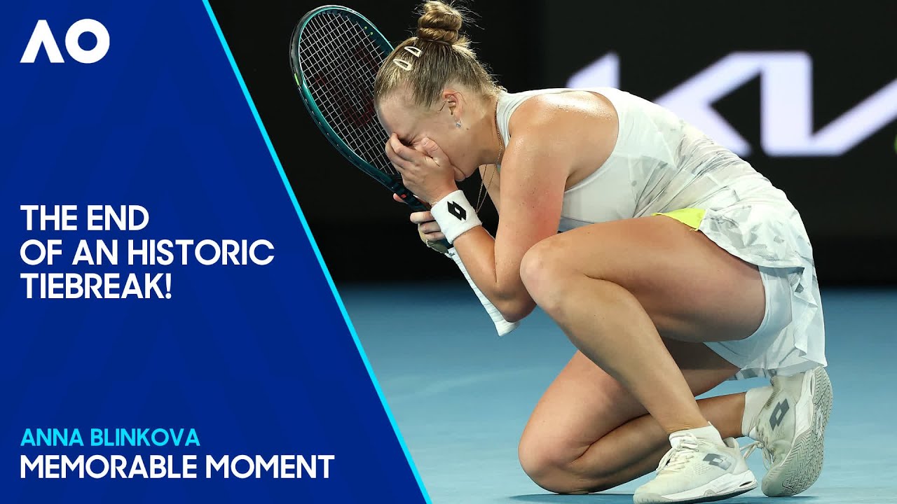 Anna Blinkova Wins Longest Tiebreak in Grand Slam History! | Australian Open 2024 - The Global ...