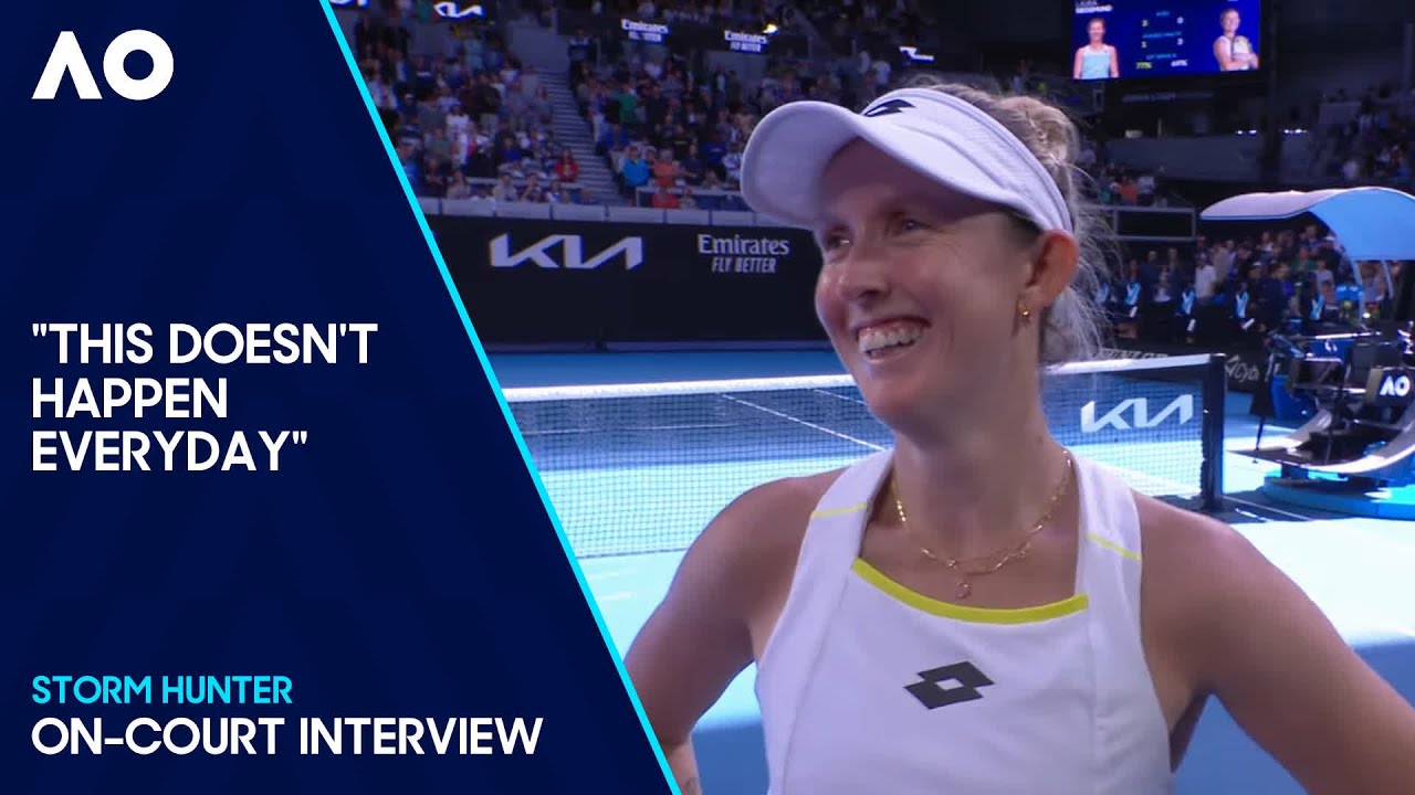 Storm Hunter On-Court Interview | Australian Open 2024 Second Round ...