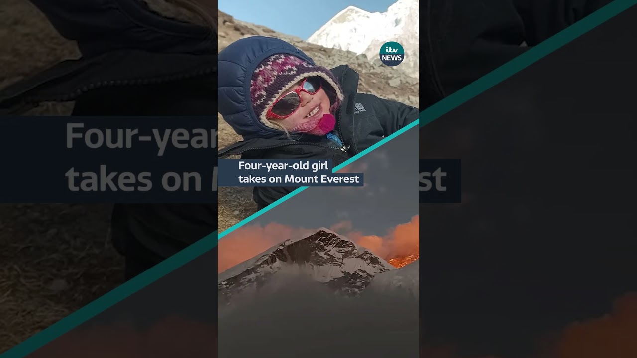 This young girl made it to Mount Everest's base camp #itvnews #everest ...
