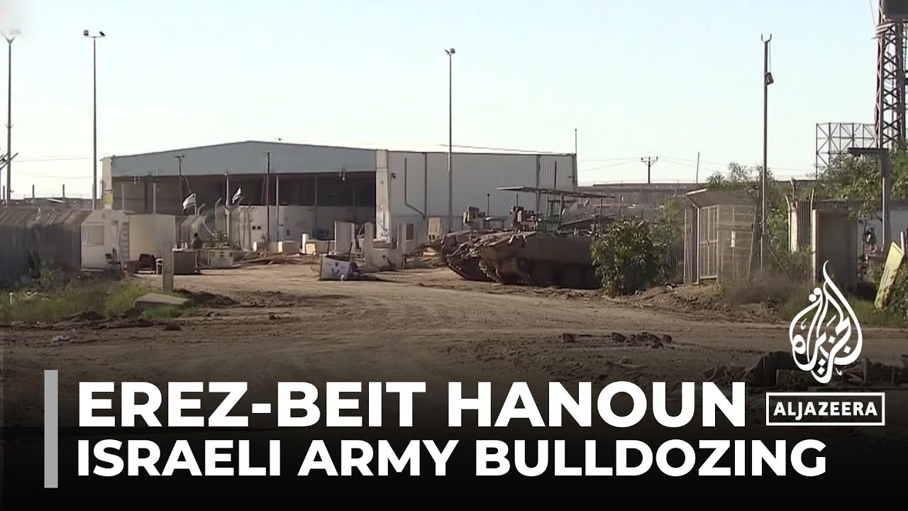 The Israeli army has bulldozed the road leading to the Erez-Beit Hanoun ...