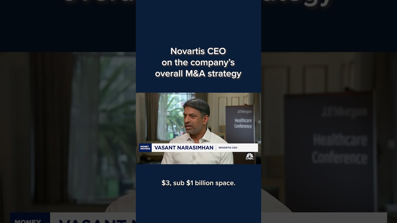 Novartis CEO on the company's overall M&A strategy #Shorts - The Global ...