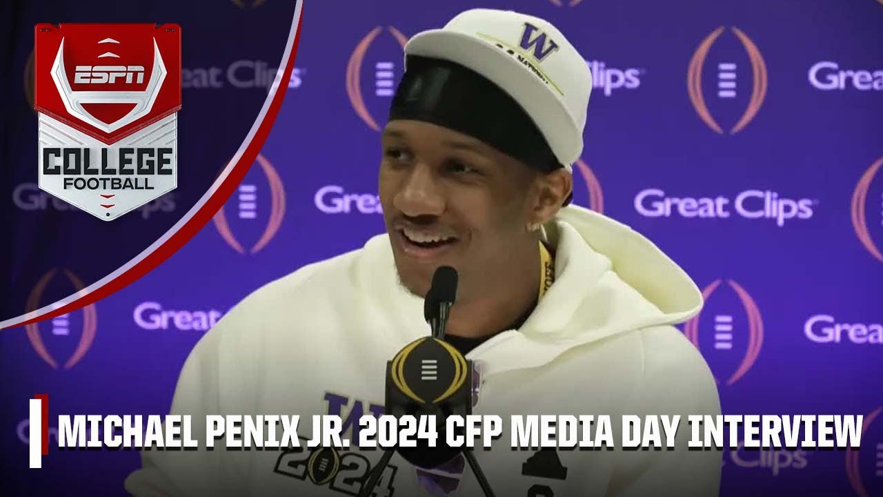 Michael Penix Jr. says playing for a National Championship is a dream come true | ESPN CFP Media ...