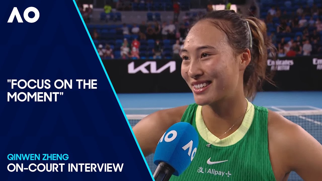 Qinwen Zheng On-Court Interview | Australian Open 2024 First Round - The Global Herald