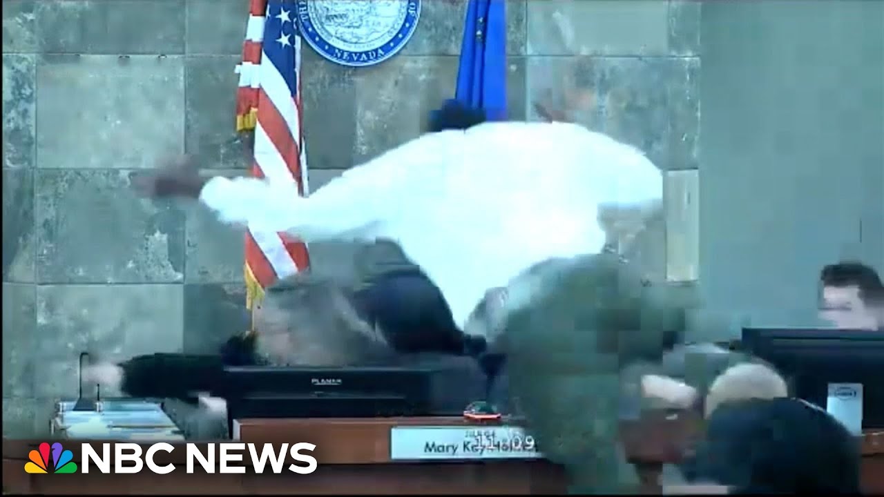 Video shows moment Las Vegas judge gets attacked during sentence ...