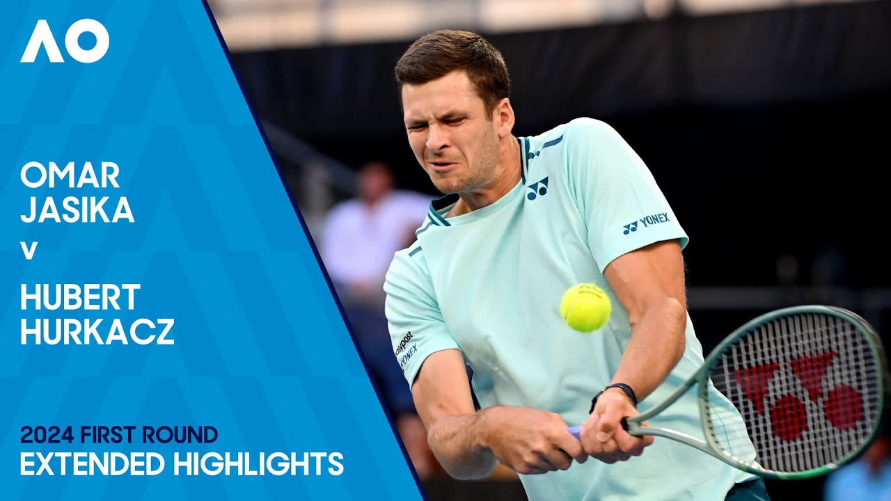 Omar Jasika v Hubert Hurkacz Extended Highlights | Australian Open 2024 ...