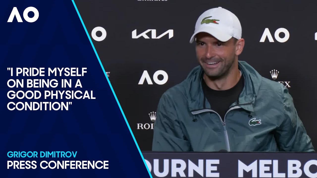 Girgor Dimitrov Press Conference | Australian Open 2024 First Round ...